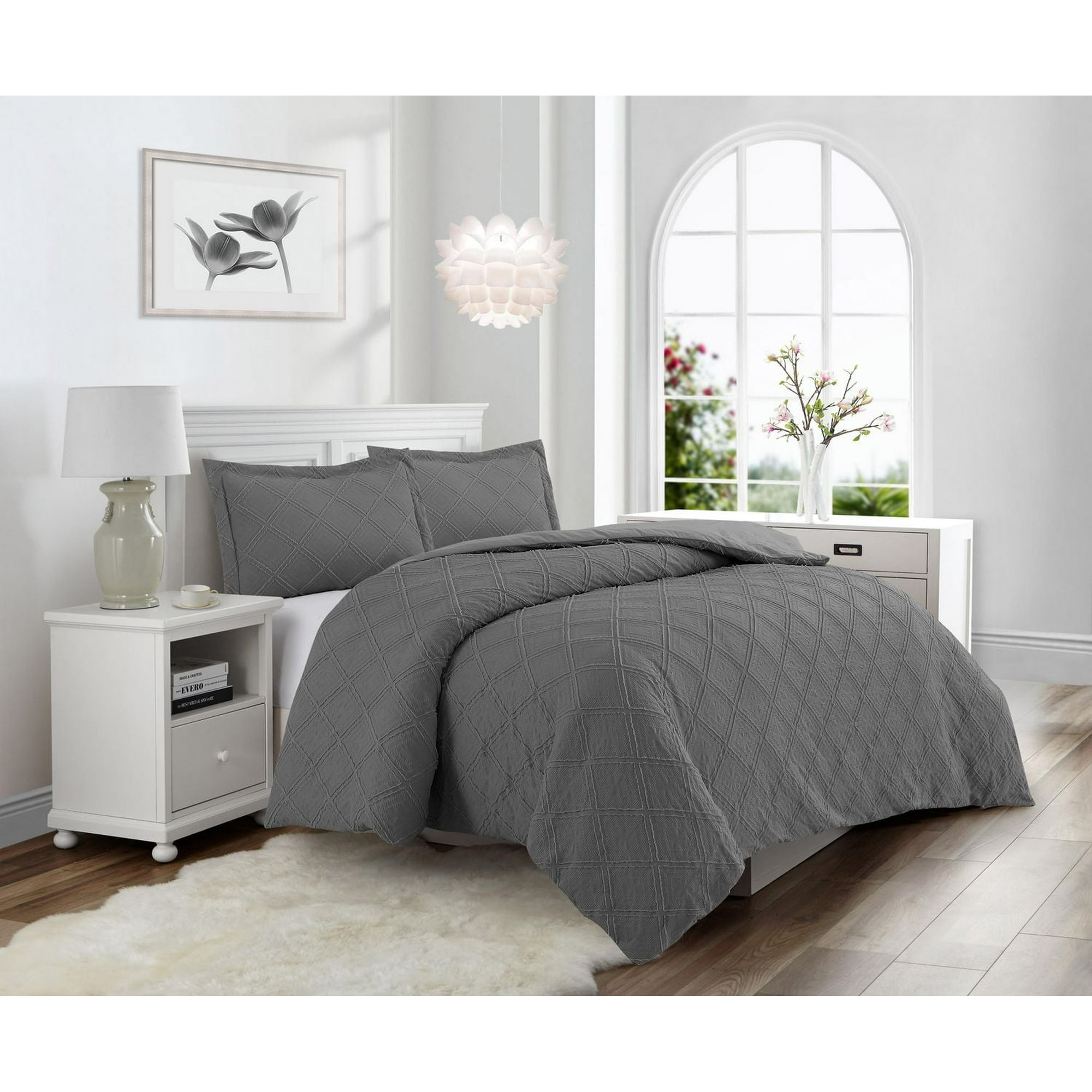 Click here for Swift Home Waffle Square Prewashed Duvet Cover Set... prices