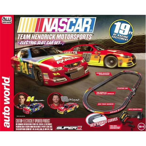 NASCAR-Stock Team Hendrick Electric Racing Slot Car Set - Walmart.com