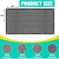 8' x 4' Black 90% Shade Cloth Dog Kennel Shade Mesh Tarp Sunblock with ...