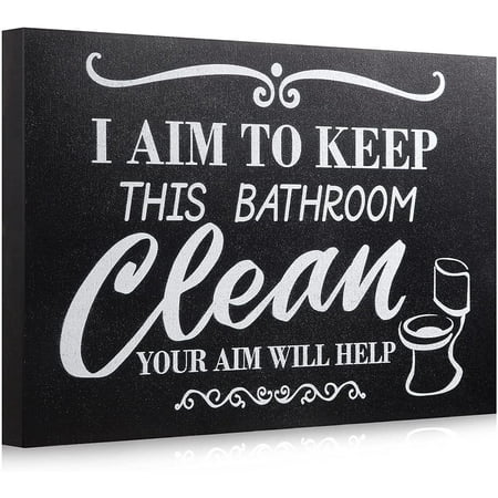 Funny Bathroom Sign Bathroom Clean Sign Keep This Bathroom Clean Sign ...