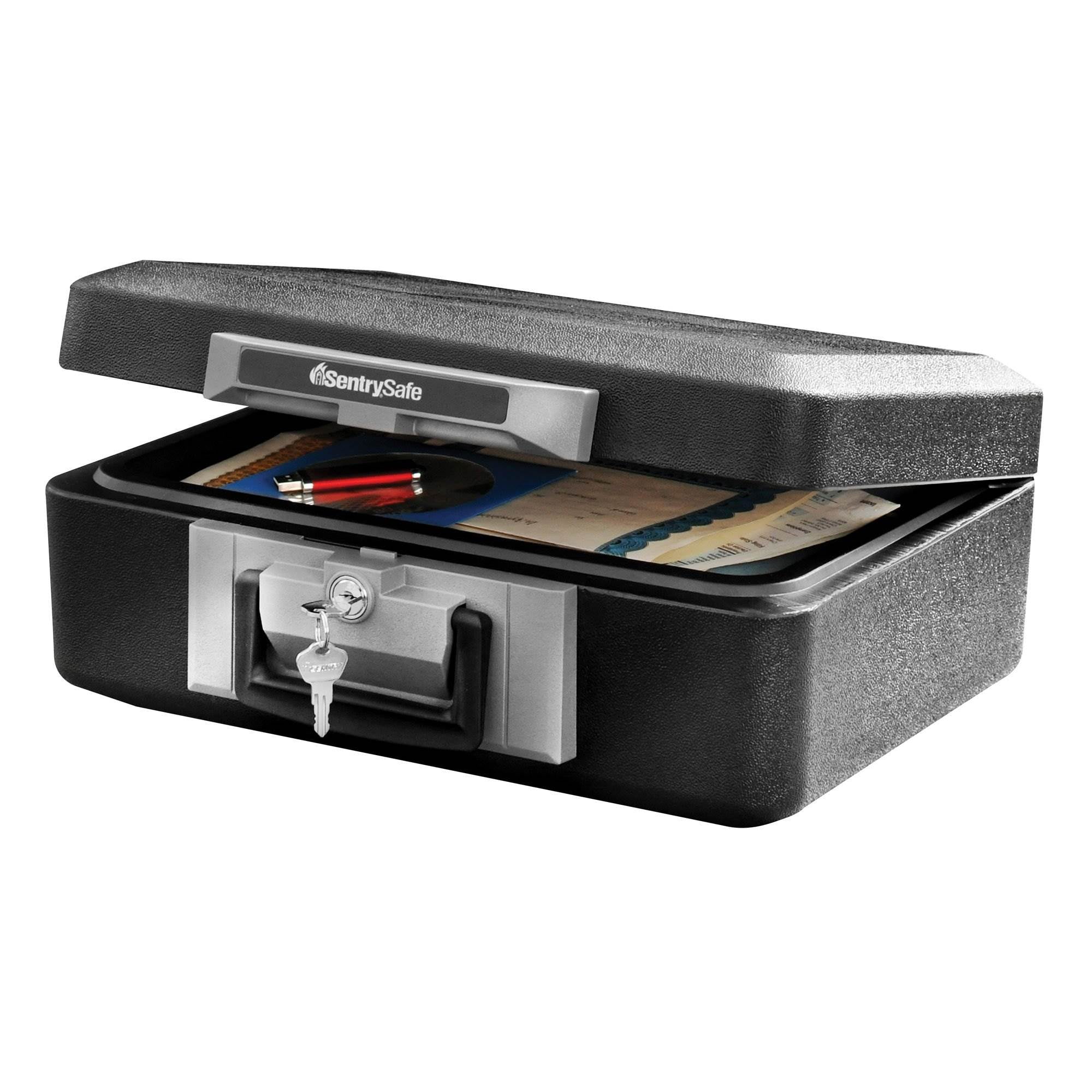 SentrySafe 0.25 Cubic Foot Key Lock Fire Protection Case Chest Safe ...