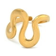 7pc 304 Stainless Steel Finger Ring Cuff Ring Real 18K Gold Plated ...