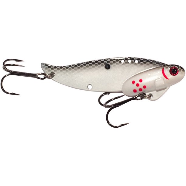 Blitz Lures Blitz Blade (1oz) Bleeding Black Shad Blade Bait - Walmart.com