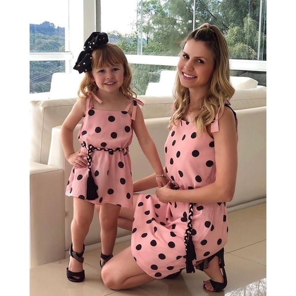 Fashion Parent-Child Clothing Family Matching Sleeveless Vest Dress ...
