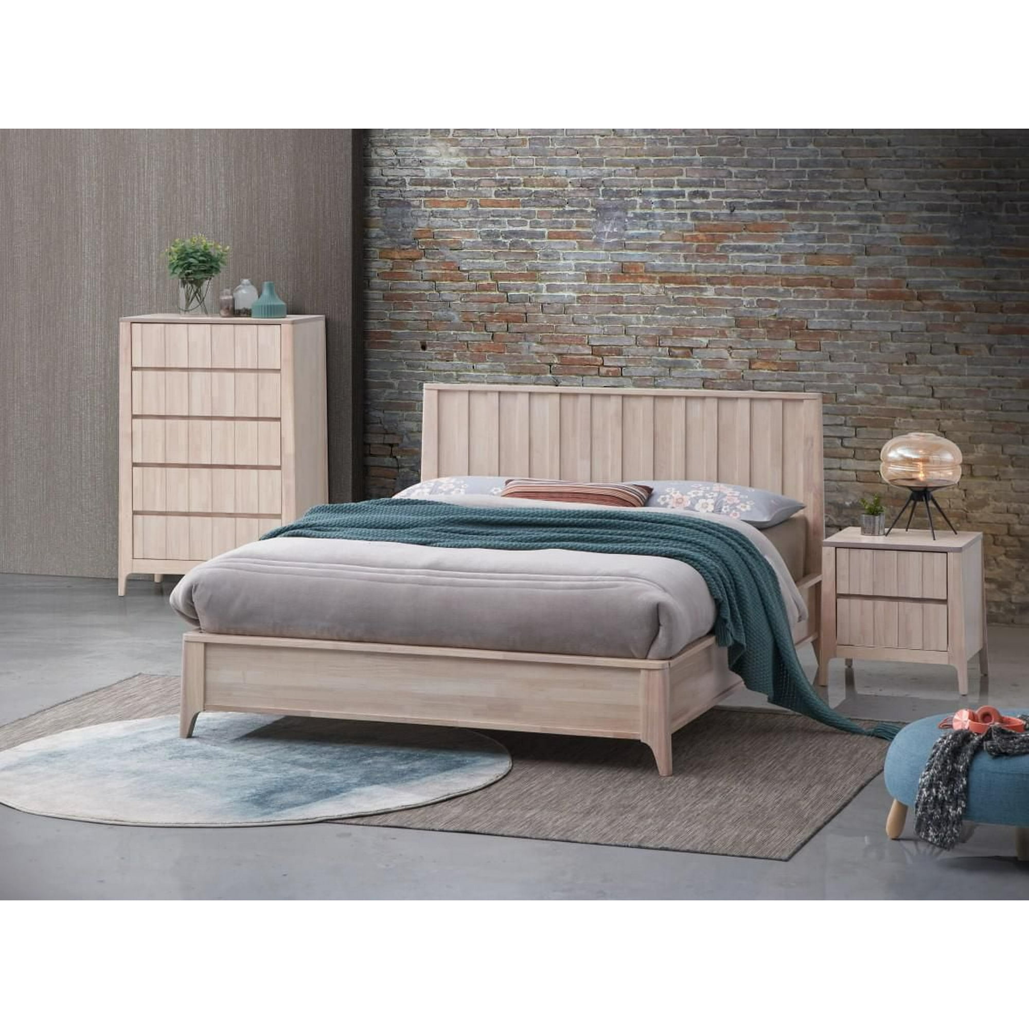 Click here for Brassex Amaya Queen Platform Bed  Antique White prices