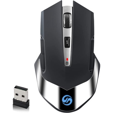 Wireless Gaming Mouse, C31 Rechargeable Wireless Mouse, Mechanical ...