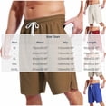 Chiccall Mens Casual Shorts Summer Beach Textured Comfy Elastic Waist ...