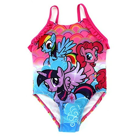 My Little Pony Girls Swimsuit Swimwear (2T, Pony Pink) - Walmart.com