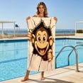 1-piece cartoon monkey pattern beach towel, suitable for beach travel ...