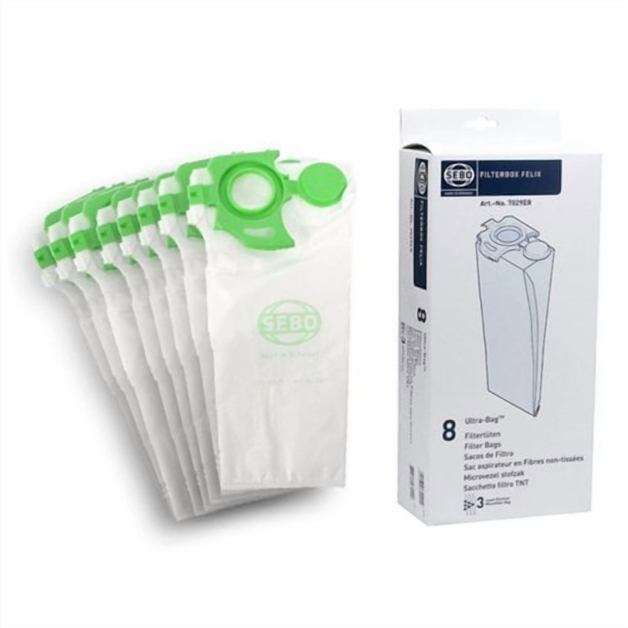 SEBO Felix Dart UltraBag Aspirador De Polvo Vertical Paquete De 8 ...