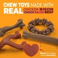 Nylabone Strong Chew Dog Toys, Dog Chew Toys, Made with Real Bacon ...