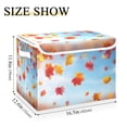 Beautiful Falling Leaves Autumn Foldable Storage Bins with Lids Handles ...