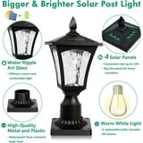 "Pasamic Solar Post Light, Dusk to Dawn Waterproof, Outdoor Garden Pole ...