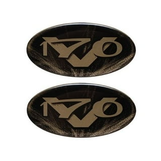 ProCraft Boat Raised Decals 121989 | Black Silver Logo Stickers (Pair ...