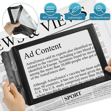 Full Page Magnifying Glass Computer Black Border Cards Reading ...