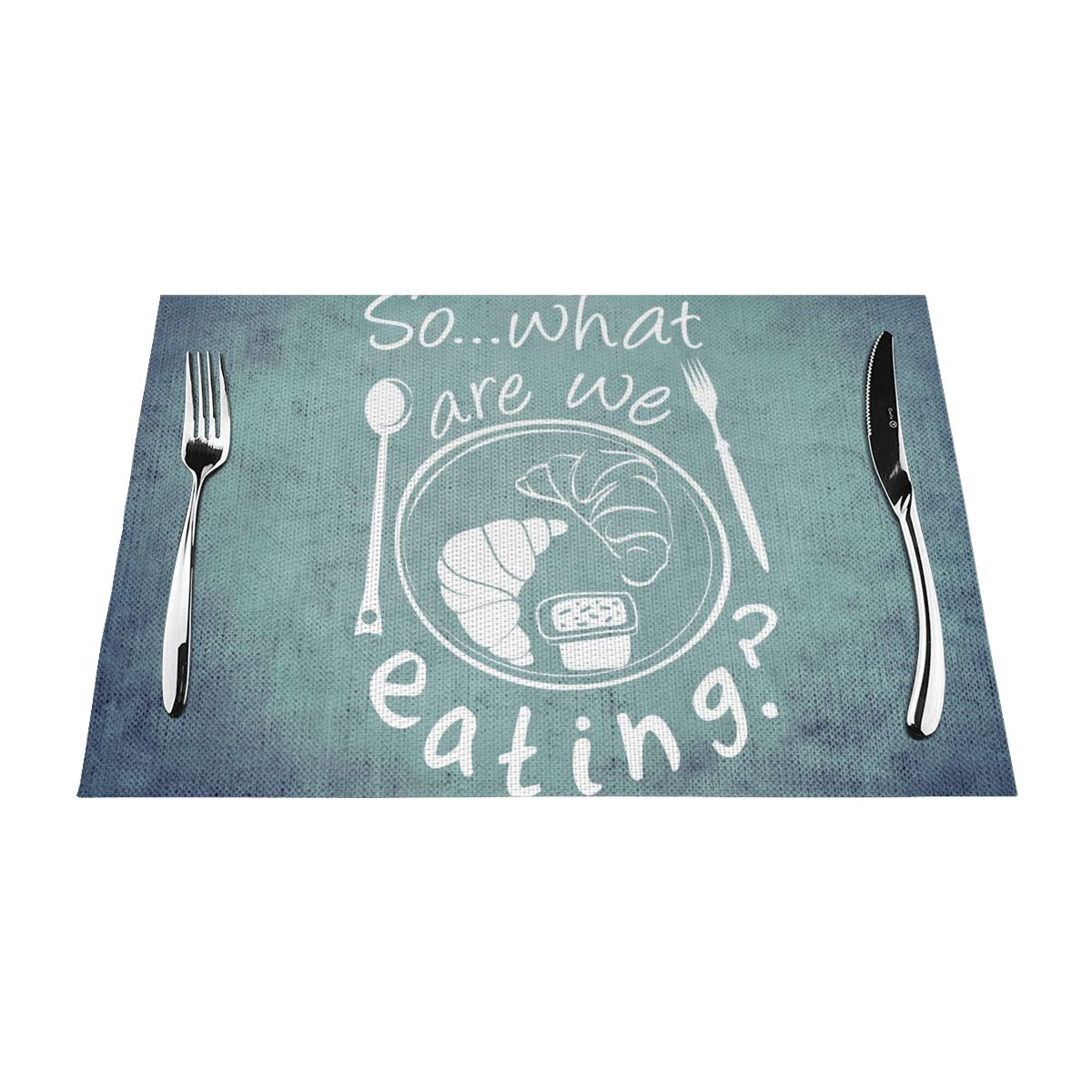 YFYANG Washable Heat-Resistant Placemats, 70% PVC/30% Polyester ...