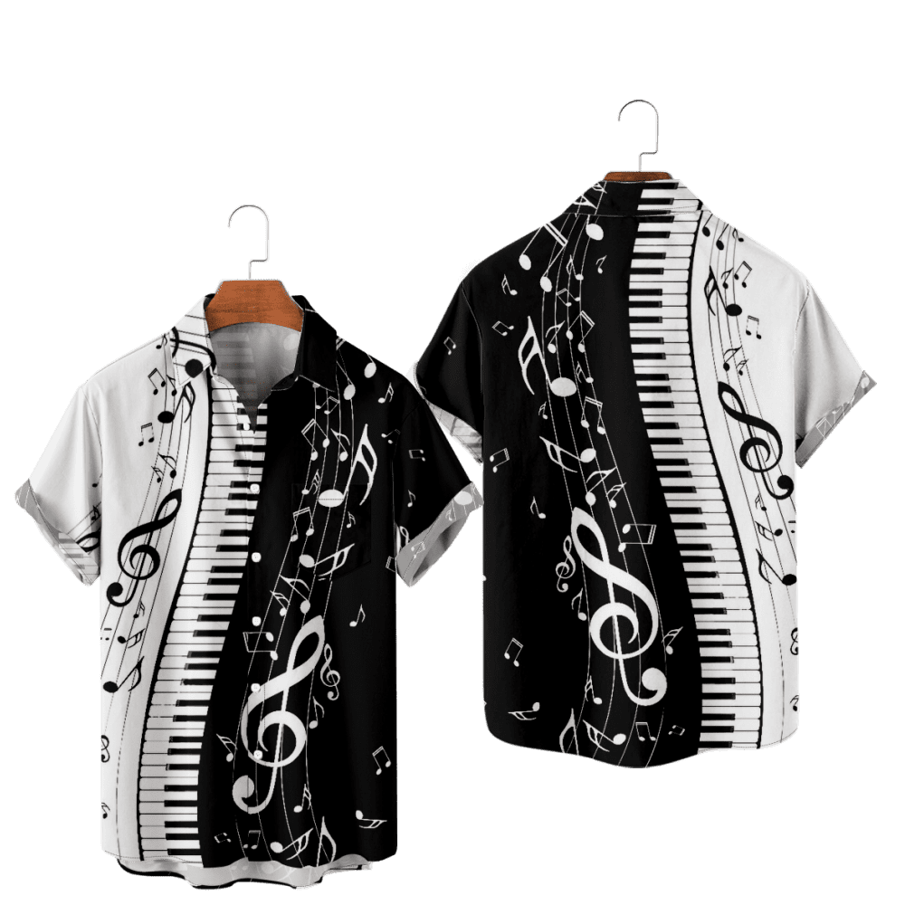Hawaiian Button Up Shirts Casual Button Short Sleeves Casual Beach