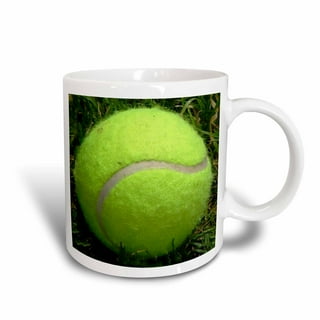 3dRose I Love Green Heart Shaped Tennis Ball Mug, 11 Oz,, 48% OFF