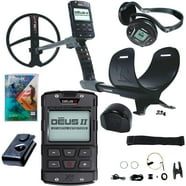XP DEUS II Fast Multi Frequency RC + WS6 Metal Detector with 11″ FMF Search Coil with MI-6 ...