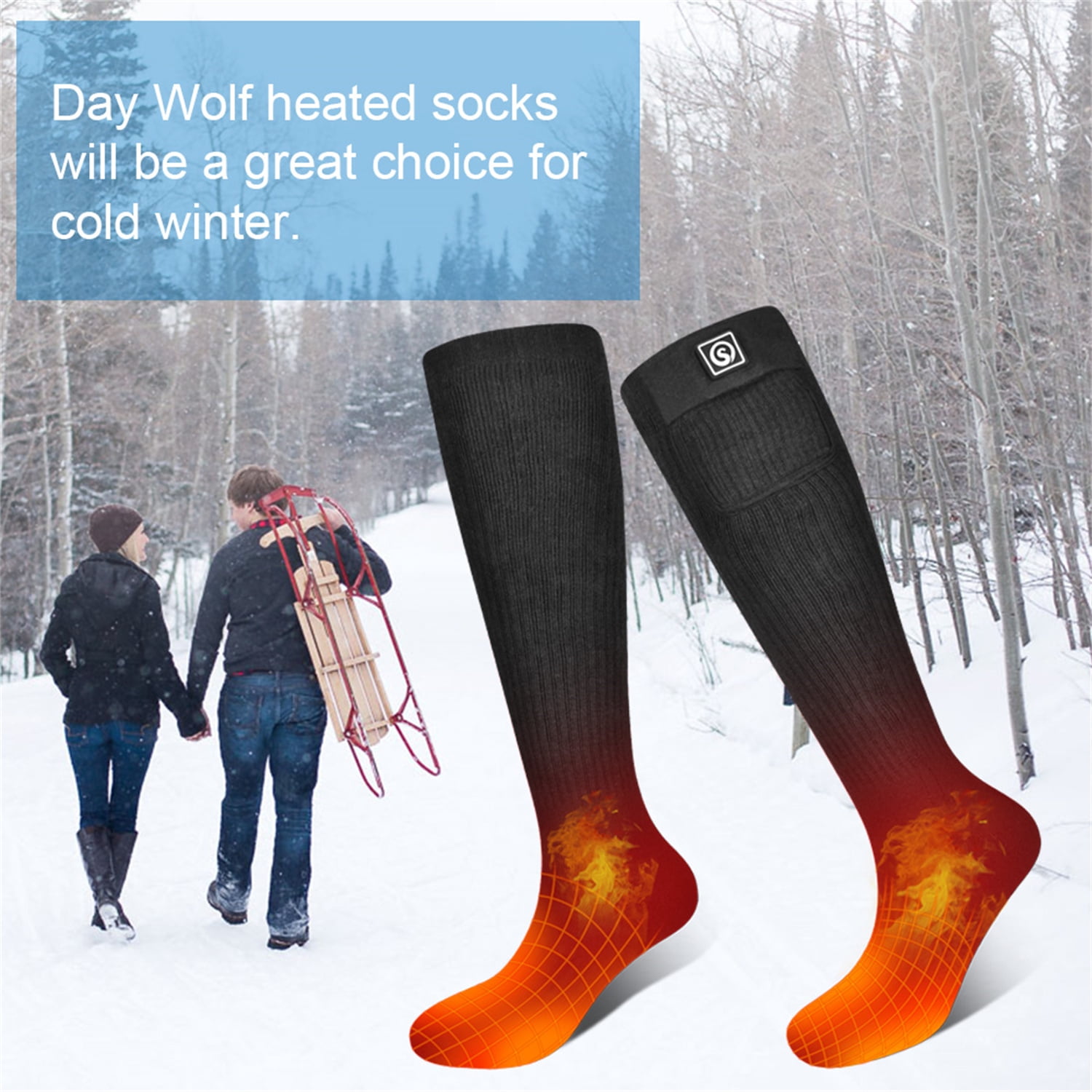 Click here for Snow Deer Heated Socks For Men Women  Rechargeable... prices