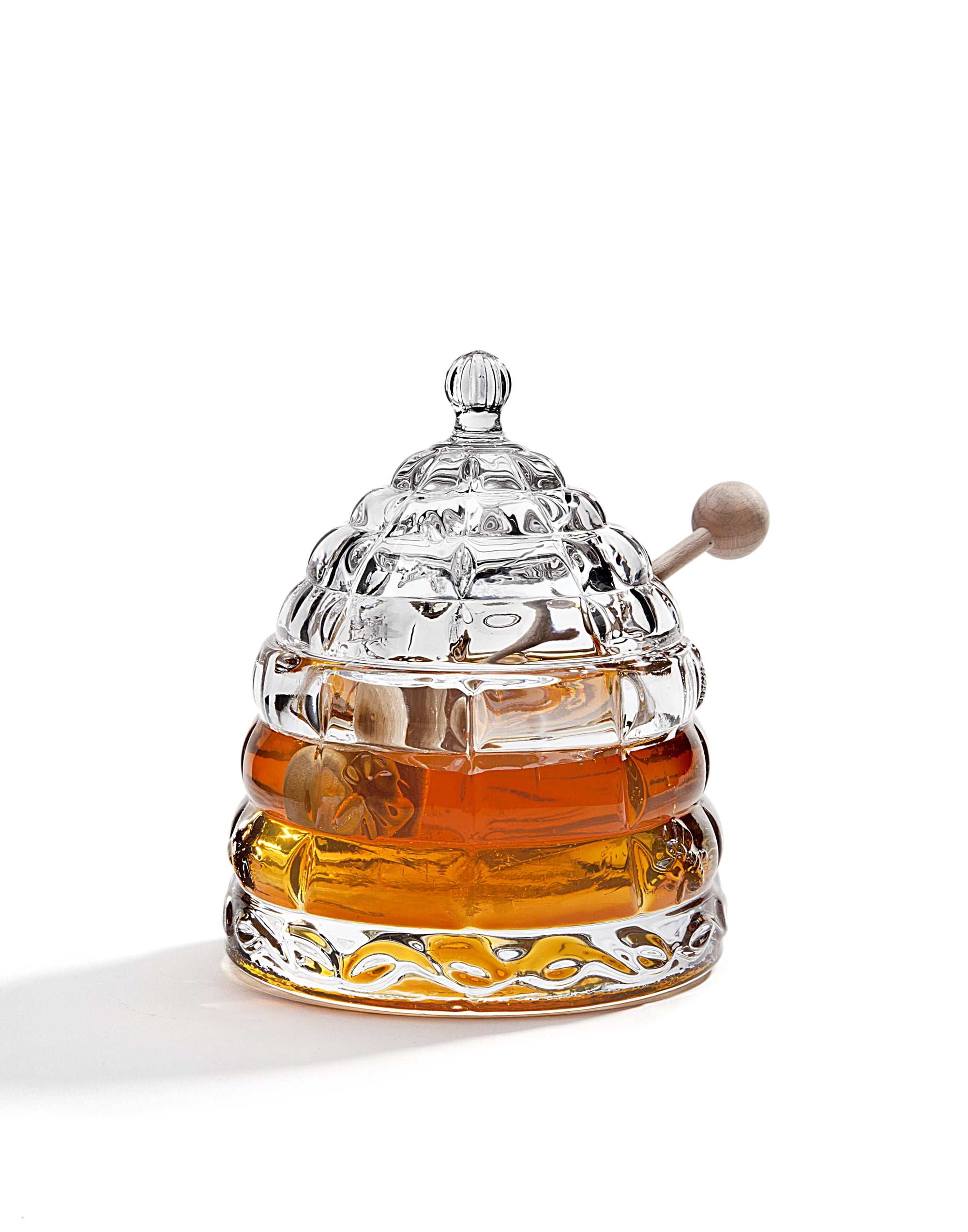 Studio Beehive Honey Dish w/Wooden Honey Server - Walmart.com