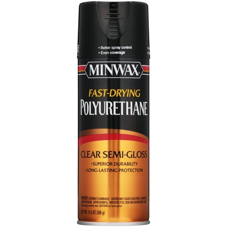 Minwax Polyurethane Clear Semi-Gloss Aerosol 11.5-Oz - Walmart.com