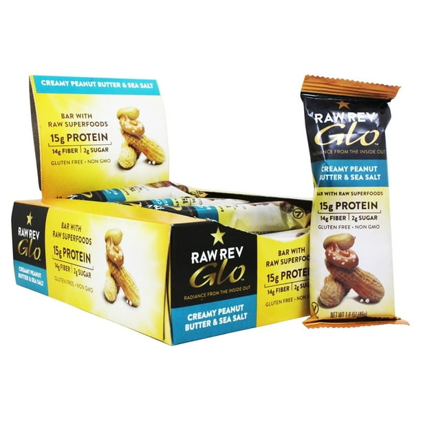 Raw Rev - Plant-Based Protein Bar Creamy Peanut Butter & Sea Salt - 12 Bars - Walmart.ca