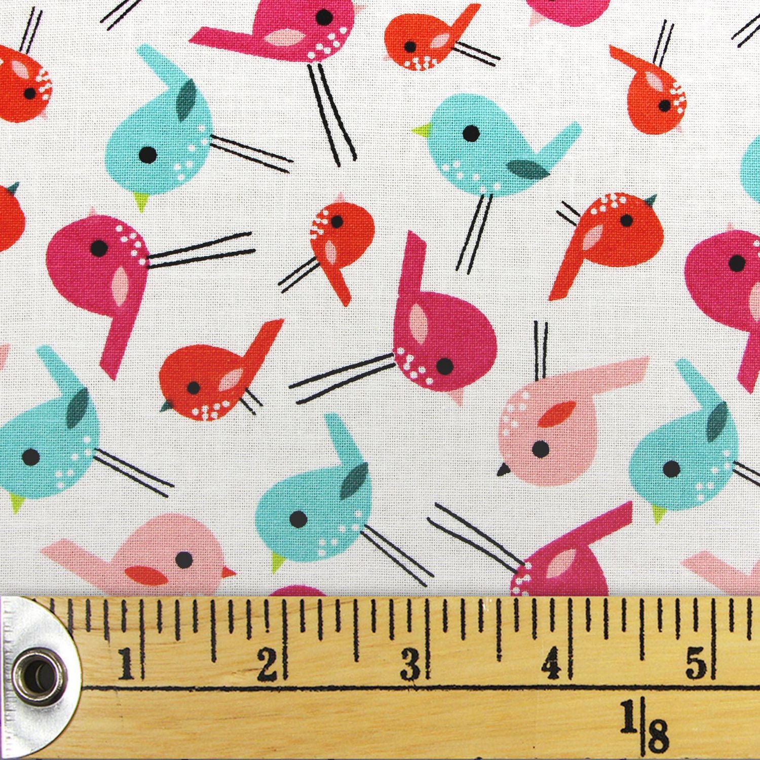 Click here for Fabric Creations White With Pink  Orange And Blue... prices