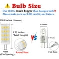 IYFFDFE-G4 LED Bulb 5W, 12V-24V 40W G4 Halogen Equivalent, Warm White ...
