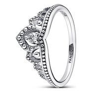 PANDORA Polished & Pave Bead Open Ring Size 6 - 188316CZ-52 - Walmart.com