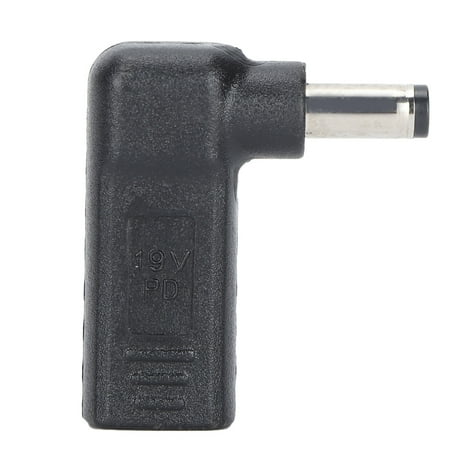 Ccdes Type‑C To DC Adapter Female To Male Plug 5.5x2.1mm Right Angle PD ...
