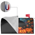 Black Cat Halloween Pumpkin Mailbox Covers, Magnetic Post Box Cover ...