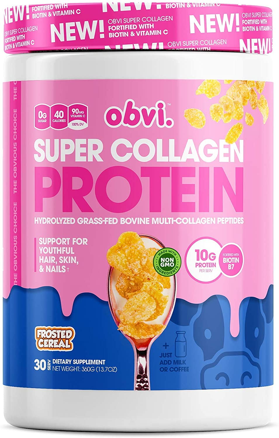 Buy Obvi Collagen Peptides, Protein Powder, Keto, Gluten and Dairy Free ...