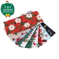 15PCS Christmas Cotton Fabric Bundles 8X10in Printed Cloth Sewing ...