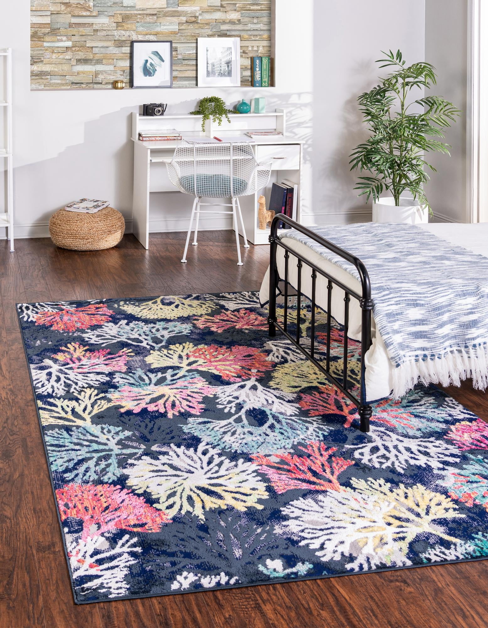 Rugs.com Ariel Collection Rug – 9' x 12' Multi Medium Rug Perfect For ...