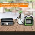 Flame King 3LB Empty Steel Propane Tank LP Cylinder with Built-in Gauge ...