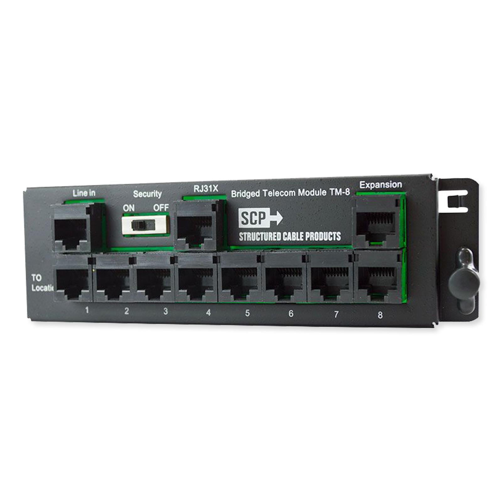 SCP TM-8 8 Port RJ45 Telecom Module - Walmart.com