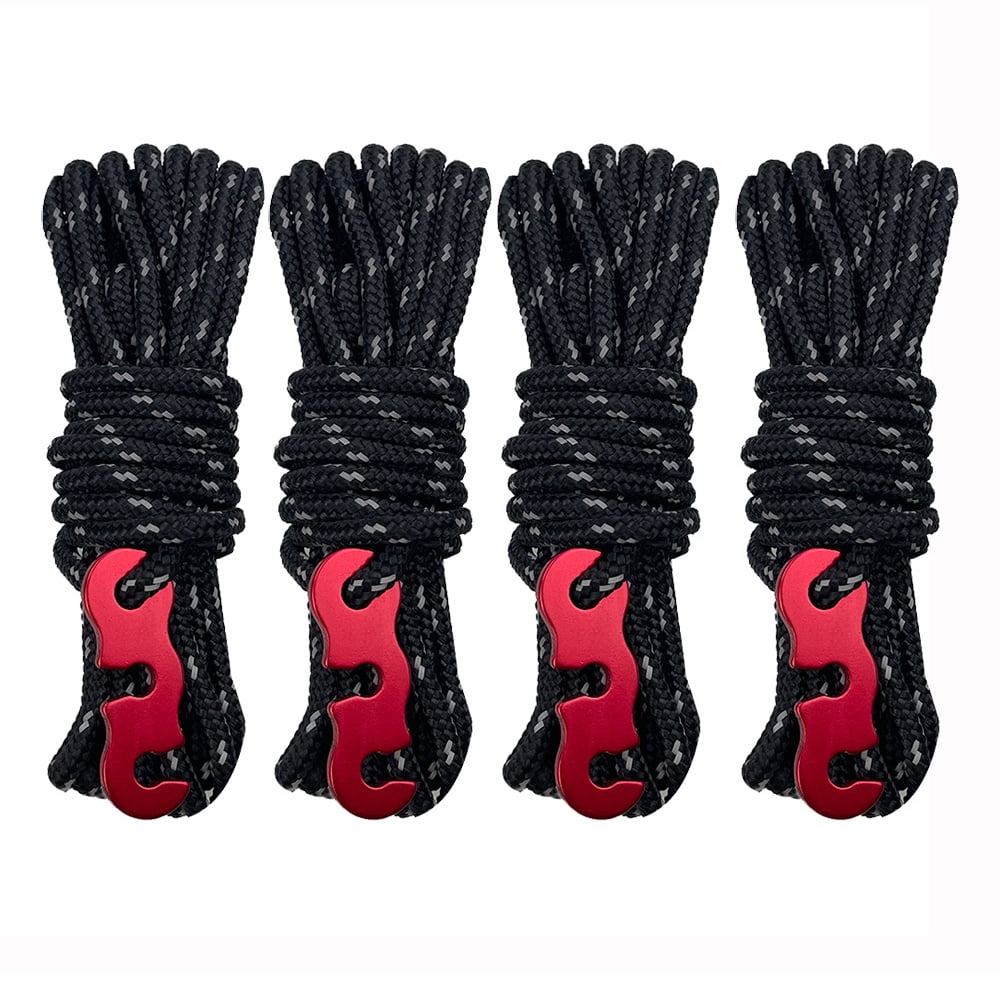 S buckle Tent Wind Ropes with Tensioners Cord Adjuster-Outdoor camping ...
