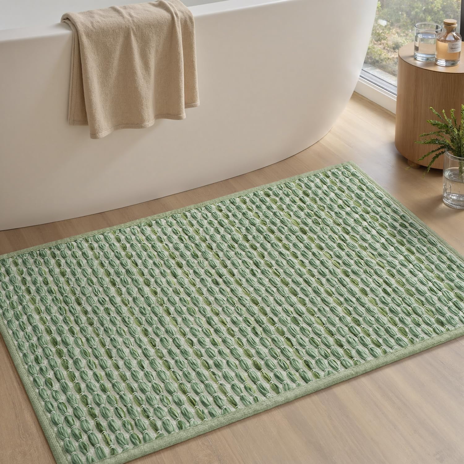 Click here for Biwat Unique Woven Bathroom Mat  Super Absorbent Q... prices