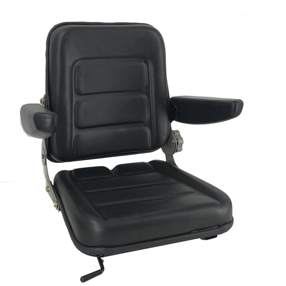 SUDEG Suspension Tractor Seat 140° Adjustable Angle PVC Leather Seat ...