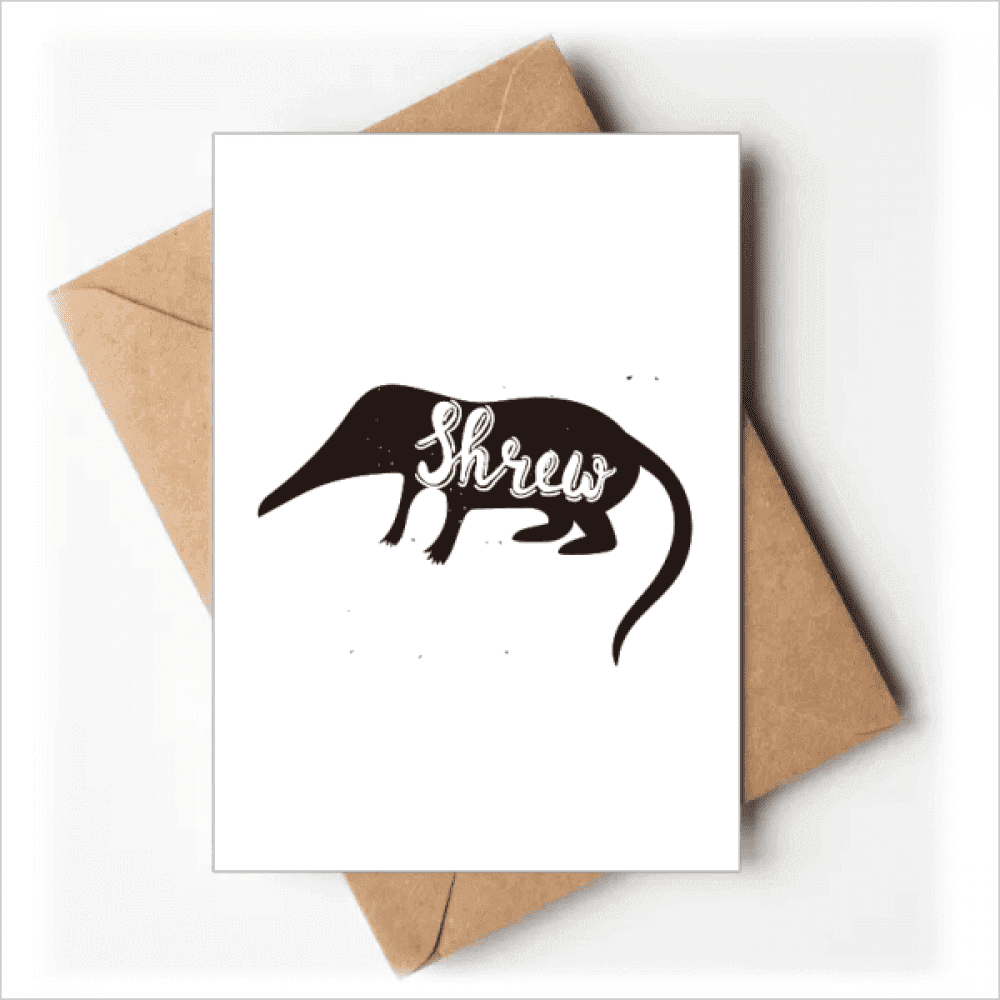 Shrews Black And White Animal Greeting Cards You are Invited ...