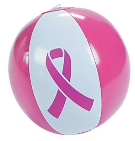 Pink Ribbon Breast Cancer Awareness Beach Ball Luau Pool Party Lot of ...