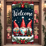 Decorative Design Winter Wishes Snowman Banner for Holiday Season ...