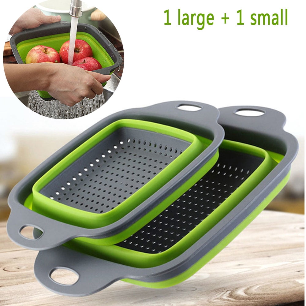 Skycarper Silicone Colander Strainer Vegetable Basin, Pasta Vegetables ...