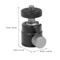 BESTYASH Ball Head Mount Camera Tripod Adapter Clamp Bracket Black ...