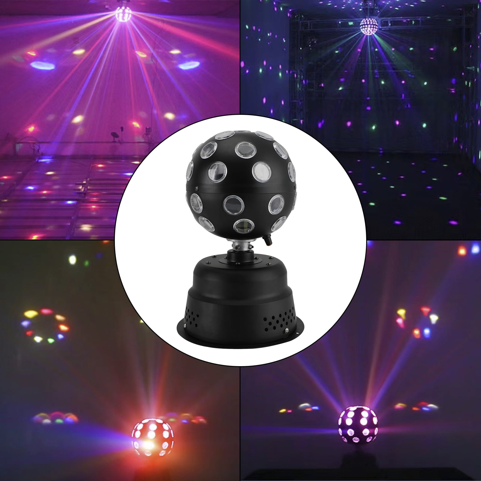 Disco Party Lights Strobe LED DJ Ball Sound Activated Bulb Dance Lamp ...