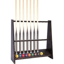 Miumaeov 6 Sticks Pool Wall Mounted Rack Billiard Cue Holder Horizontal ...