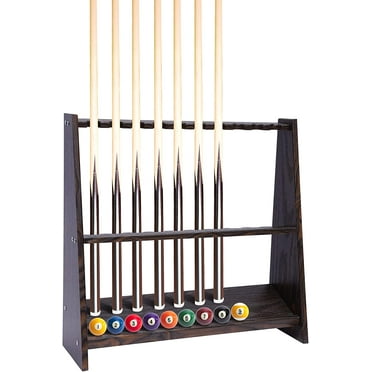 Miumaeov 6 Sticks Pool Wall Mounted Rack Billiard Cue Holder Horizontal ...