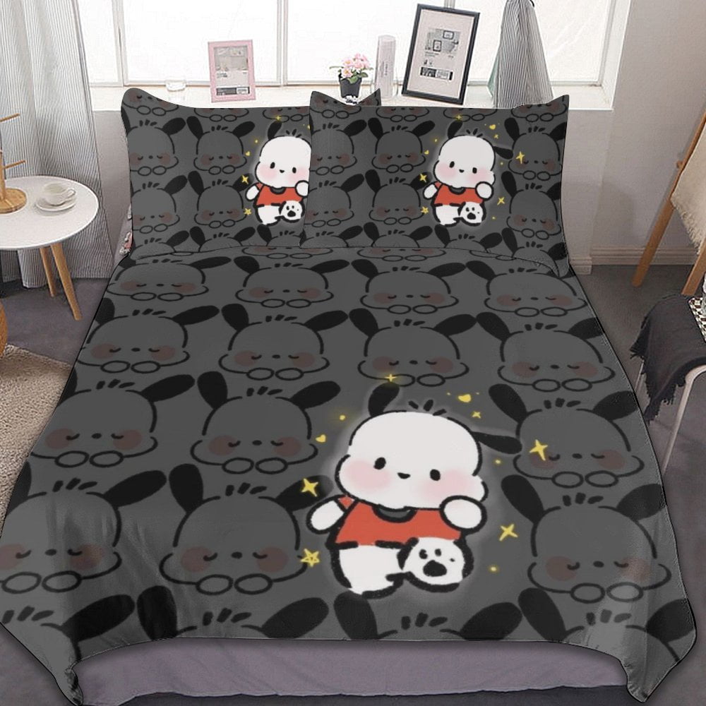 Click here for Yingd Pochacco Duvet Cover Set 3-Piece Bedding Set... prices