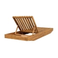 Chaise Lounge, Outdoor Boat-Shape Acacia Wood 3-Position Recliner for ...